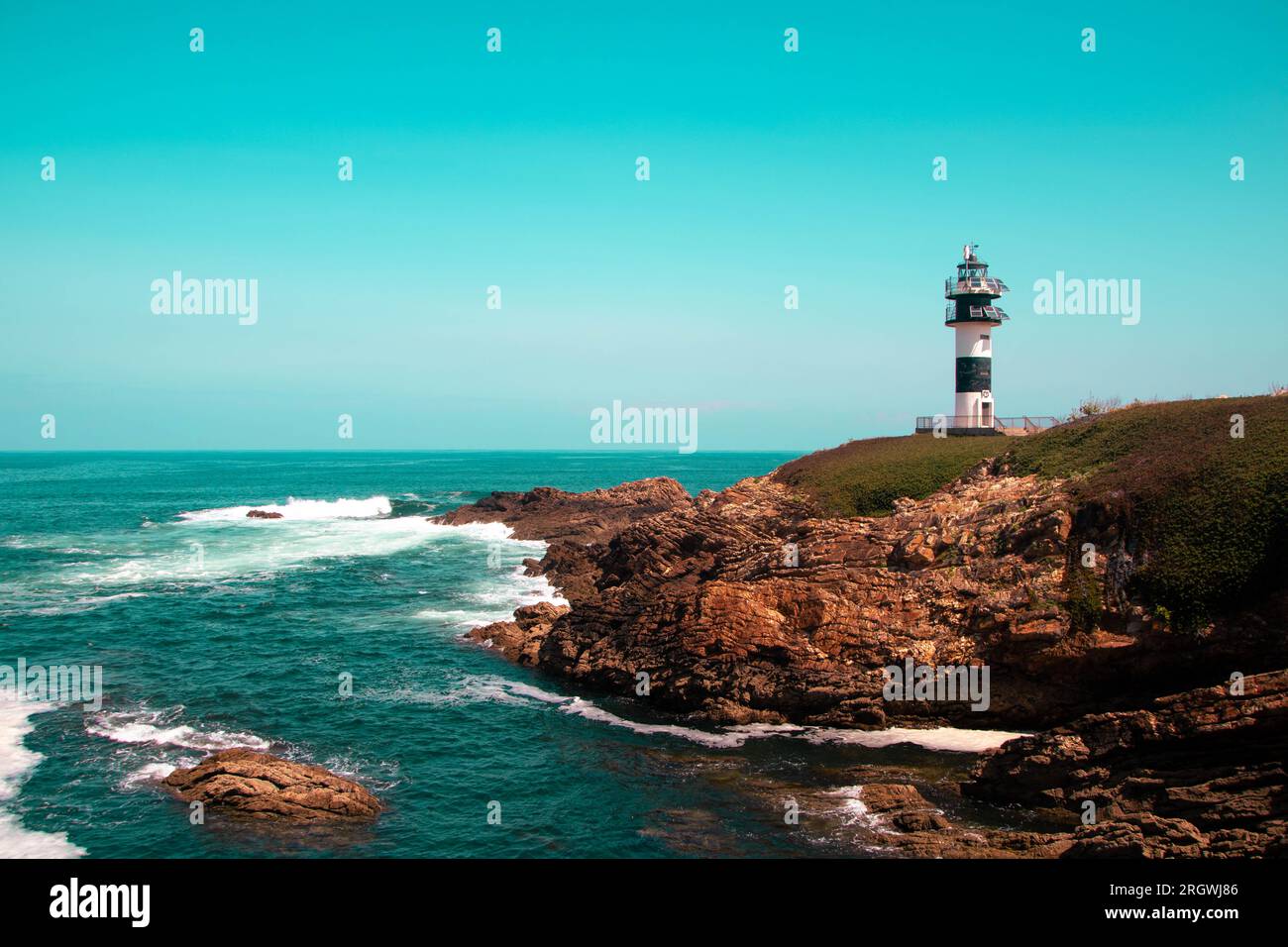 Beautiful isla pancha lighthouse hi-res stock photography and images ...