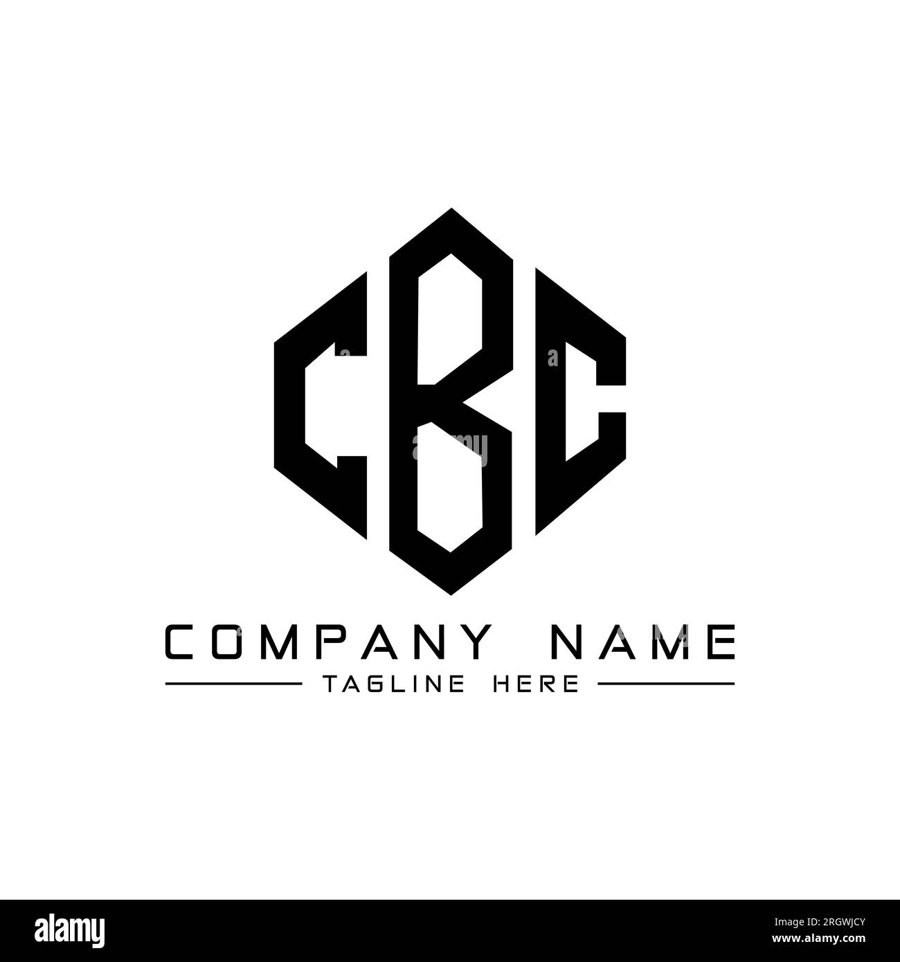 CBC letter logo design with polygon shape. CBC polygon and cube shape ...