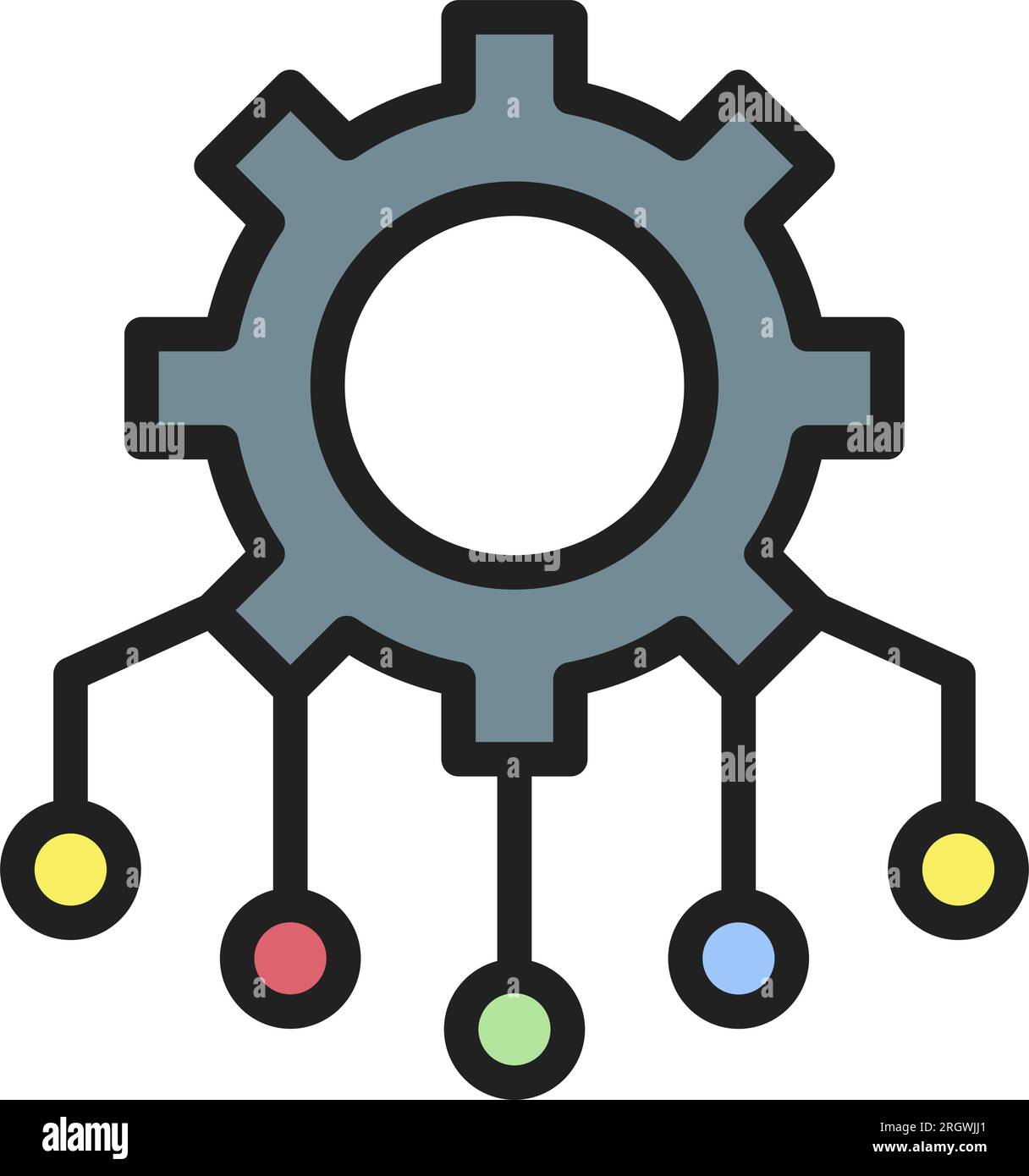 Resource Allocation Icon image. Suitable for mobile application Stock ...