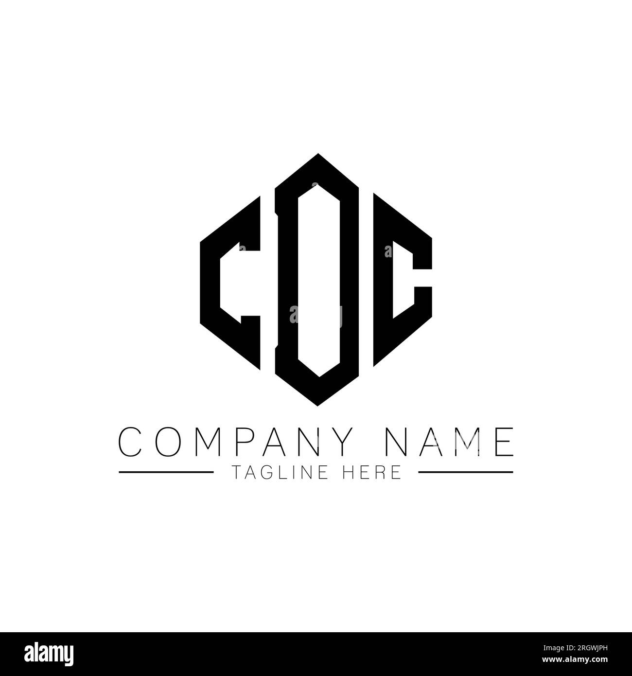 CDC letter logo design with polygon shape. CDC polygon and cube shape ...