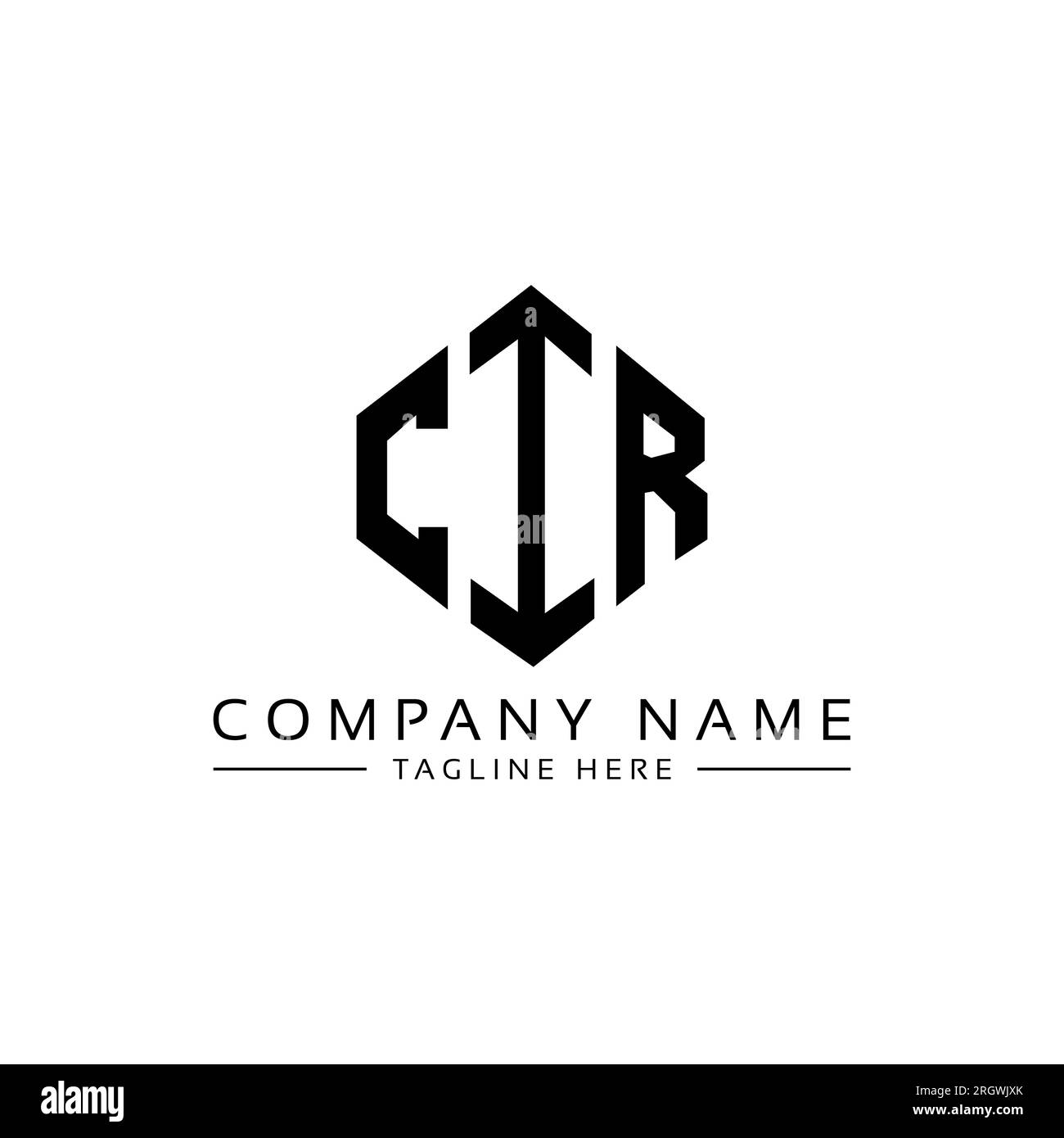 CIR letter logo design with polygon shape. CIR polygon and cube shape ...