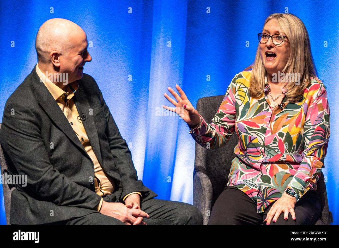 Edinburgh, United Kingdom. 11 August, 2023 Pictured: Iain Dale and ...