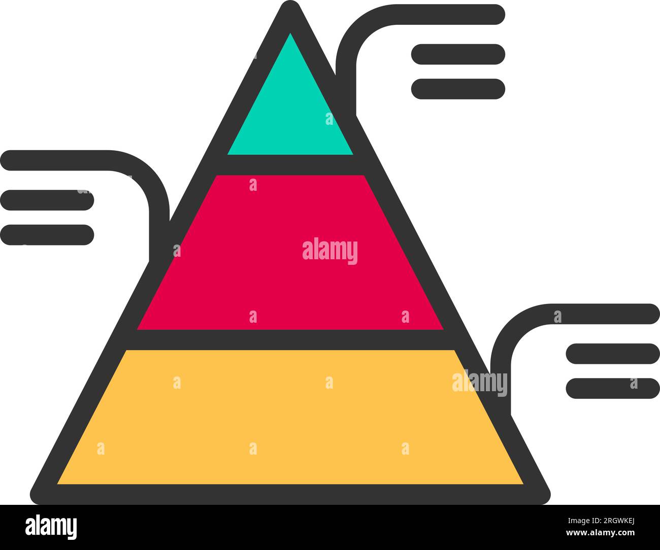 Pyramid Chart Icon Image Stock Vector Image & Art - Alamy