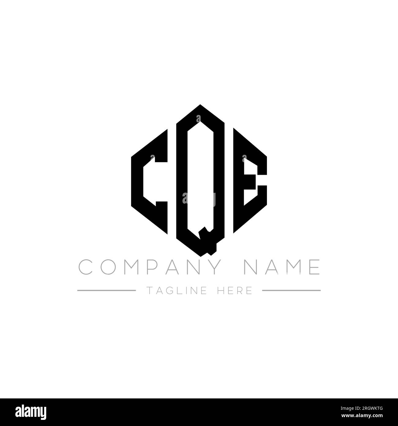 Cqe alphabet polygon font hi-res stock photography and images - Alamy