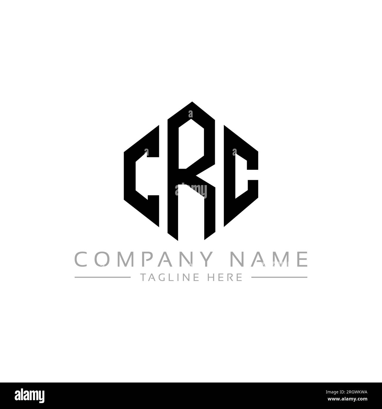 CRC letter logo design with polygon shape. CRC polygon and cube shape ...