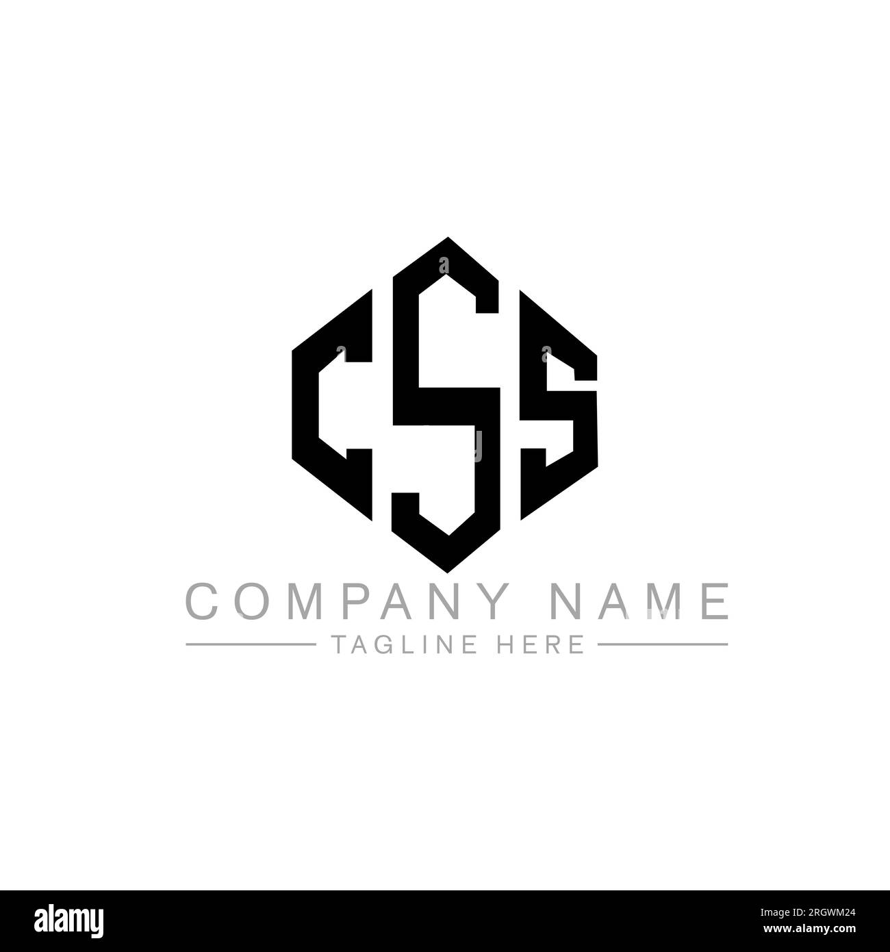 Css Letter Logo Design With Polygon Shape Css Polygon And Cube Shape Logo Design Css Hexagon