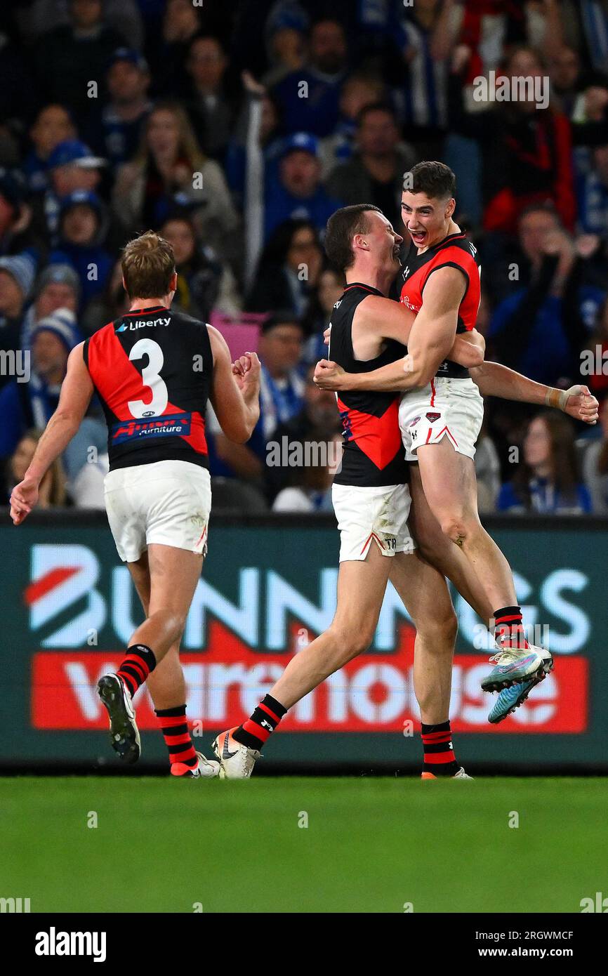 Melbourne, Australia. 12th Aug, 2023. Elijah Tsatas (right) of the ...