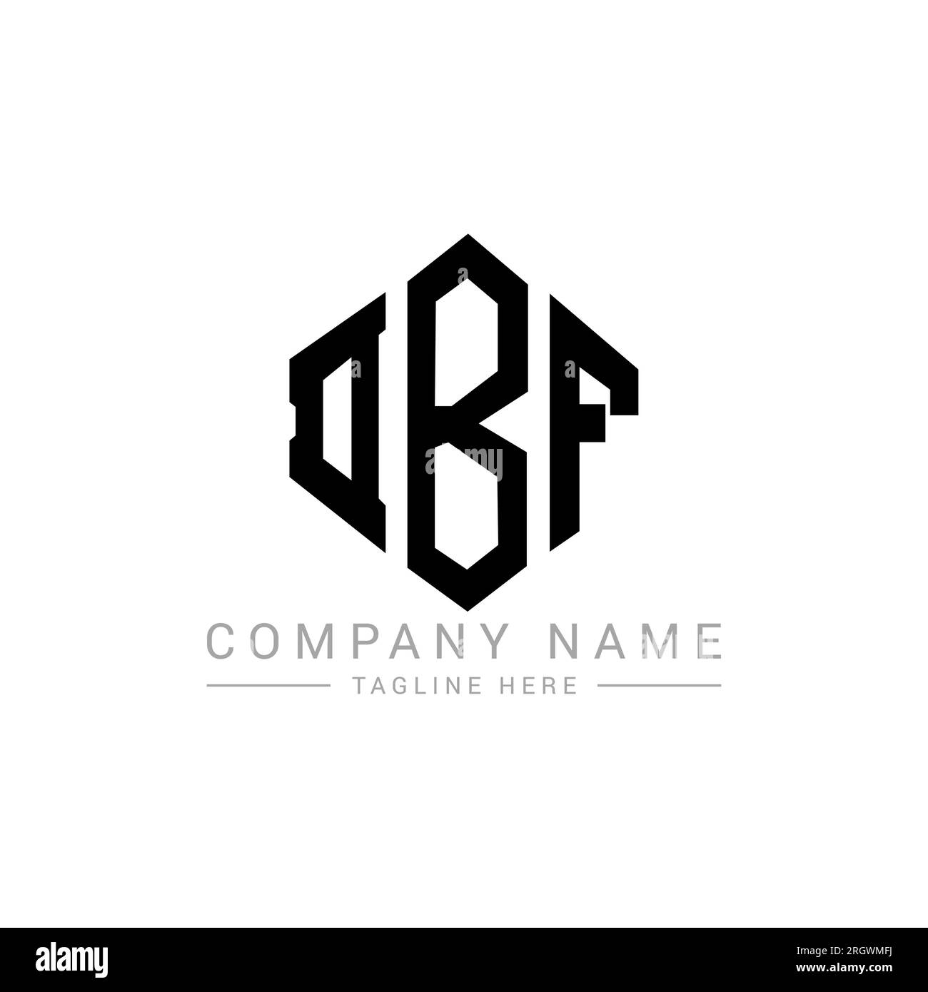 Dbf logo design Black and White Stock Photos & Images - Alamy