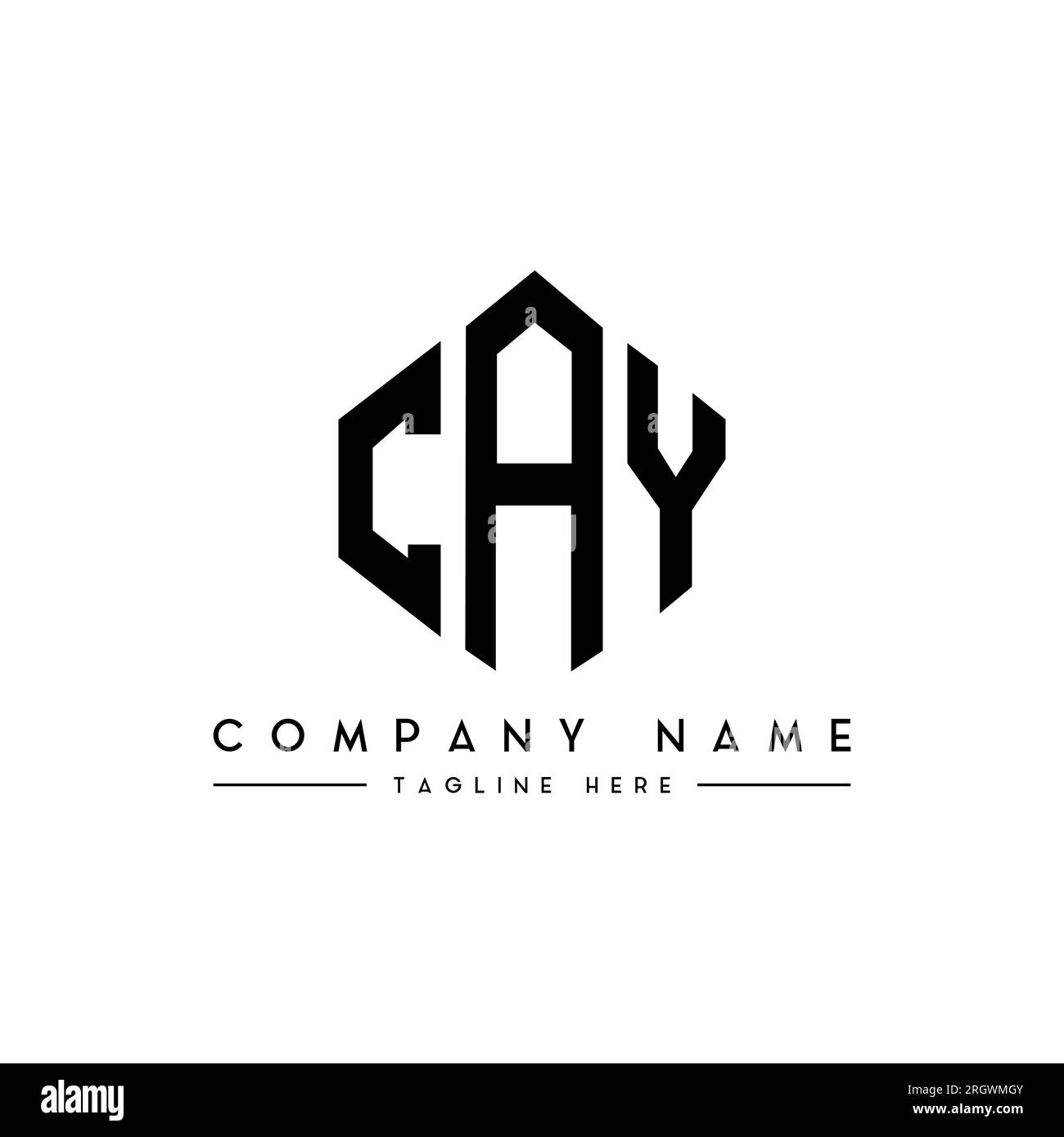 Cay Letter Logo Design With Polygon Shape Cay Polygon And Cube Shape Logo Design Cay Hexagon