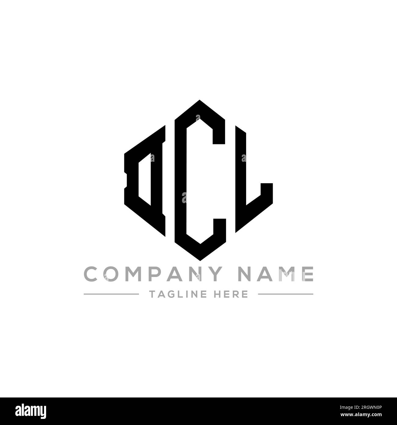 DCL letter logo design with polygon shape. DCL polygon and cube shape logo design. DCL hexagon ...