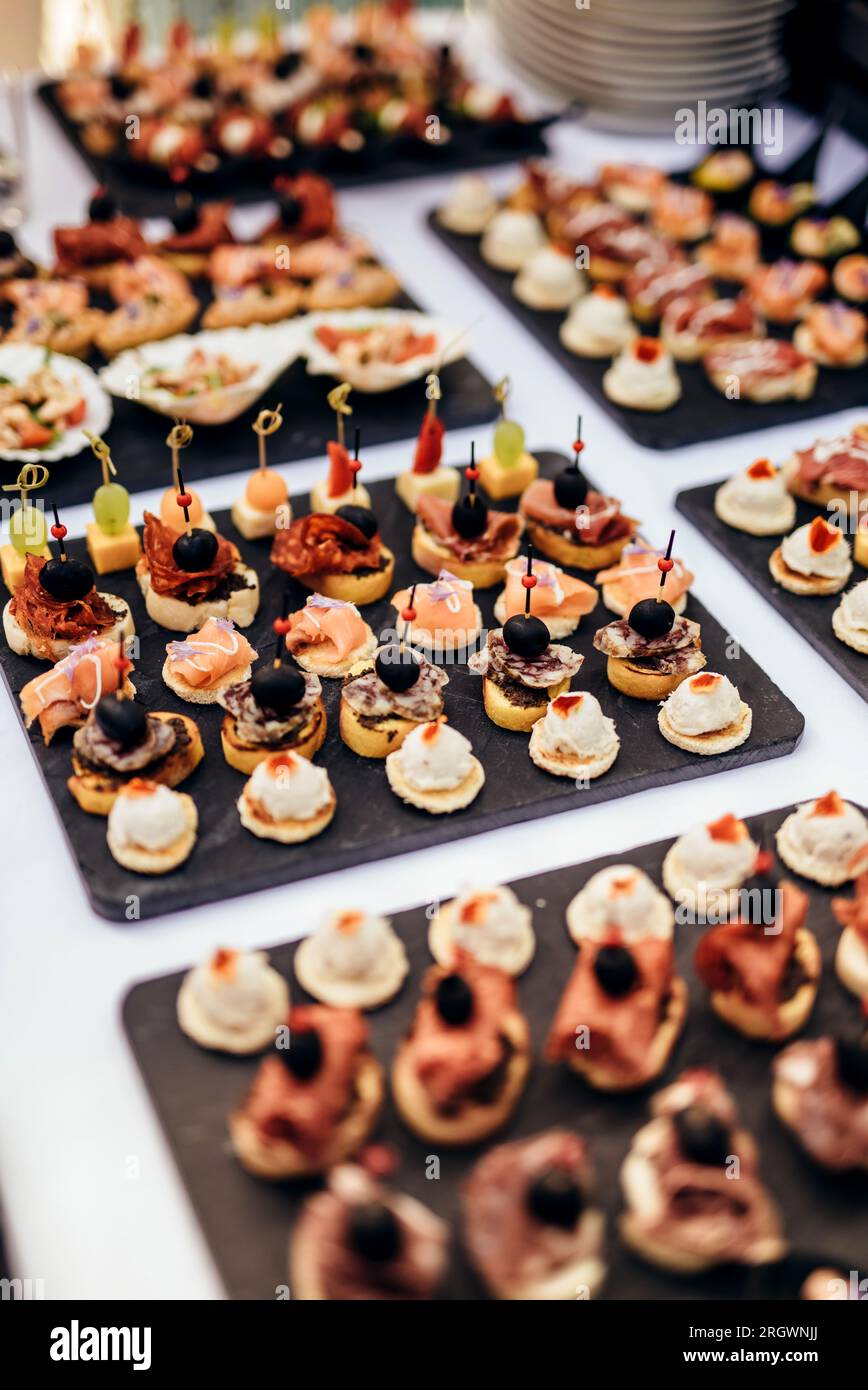 Delicious finger food ready to be eaten Stock Photo - Alamy