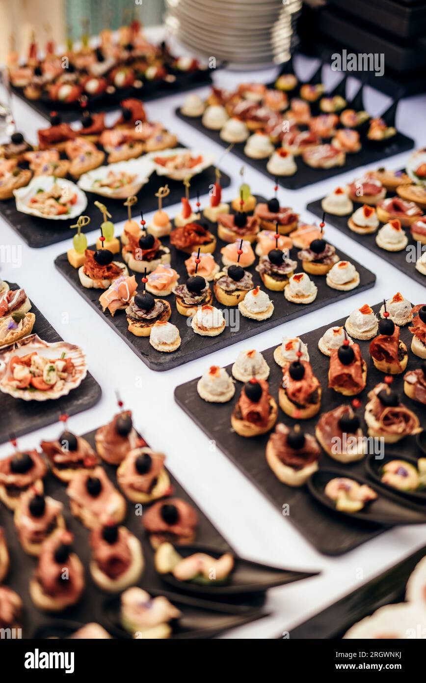 Delicious finger food ready to be eaten Stock Photo - Alamy