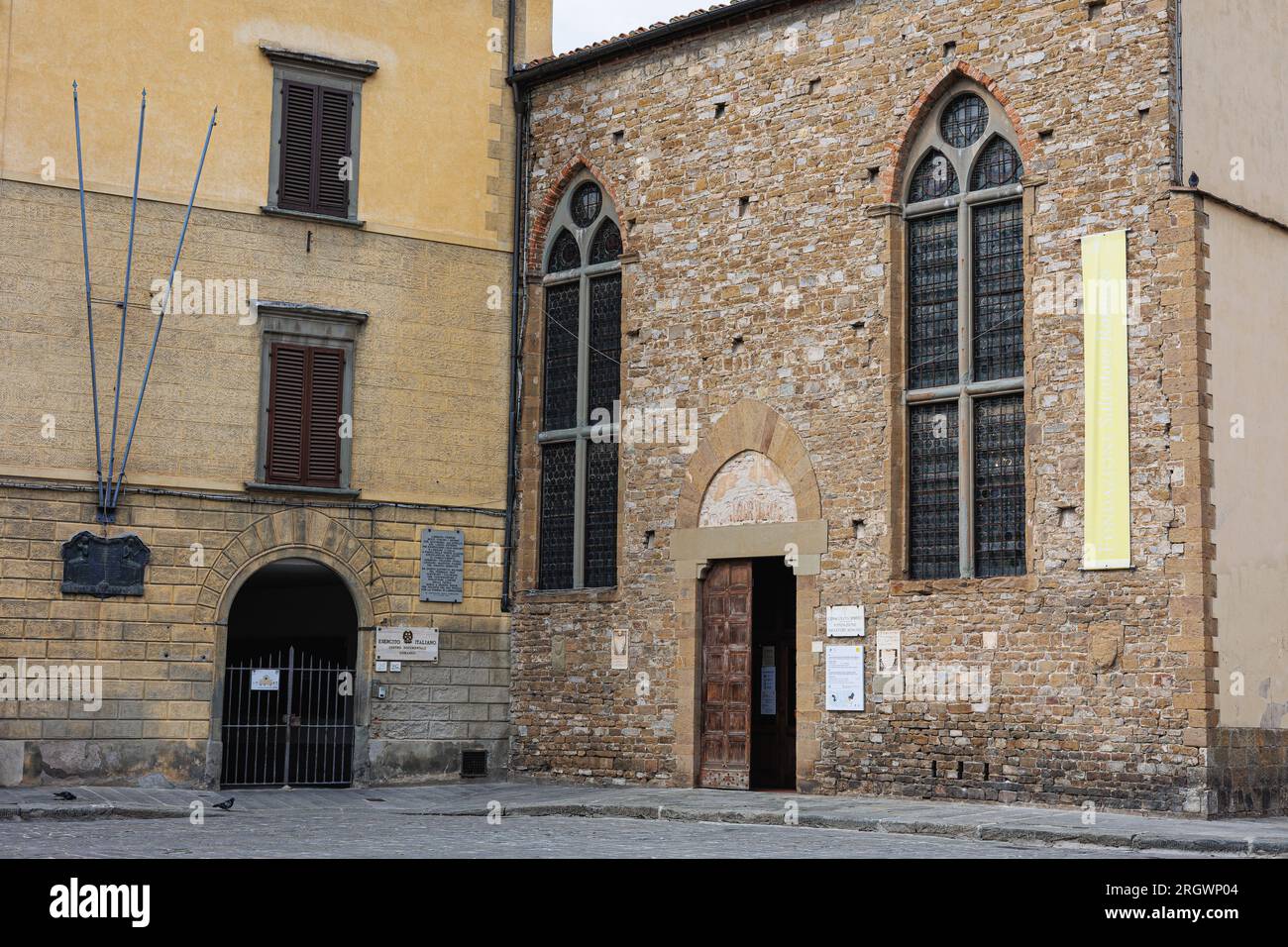 Entrance of Cenacle of the Holy Spirit near the Basilica of Santo ...