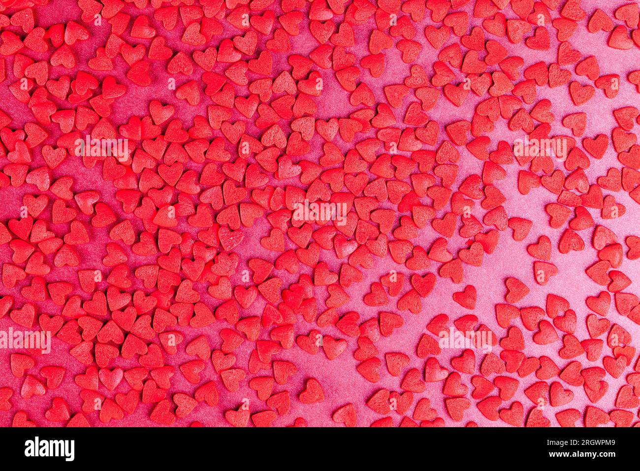 dessert decorations made of red sweet heart shaped candies Stock Photo ...