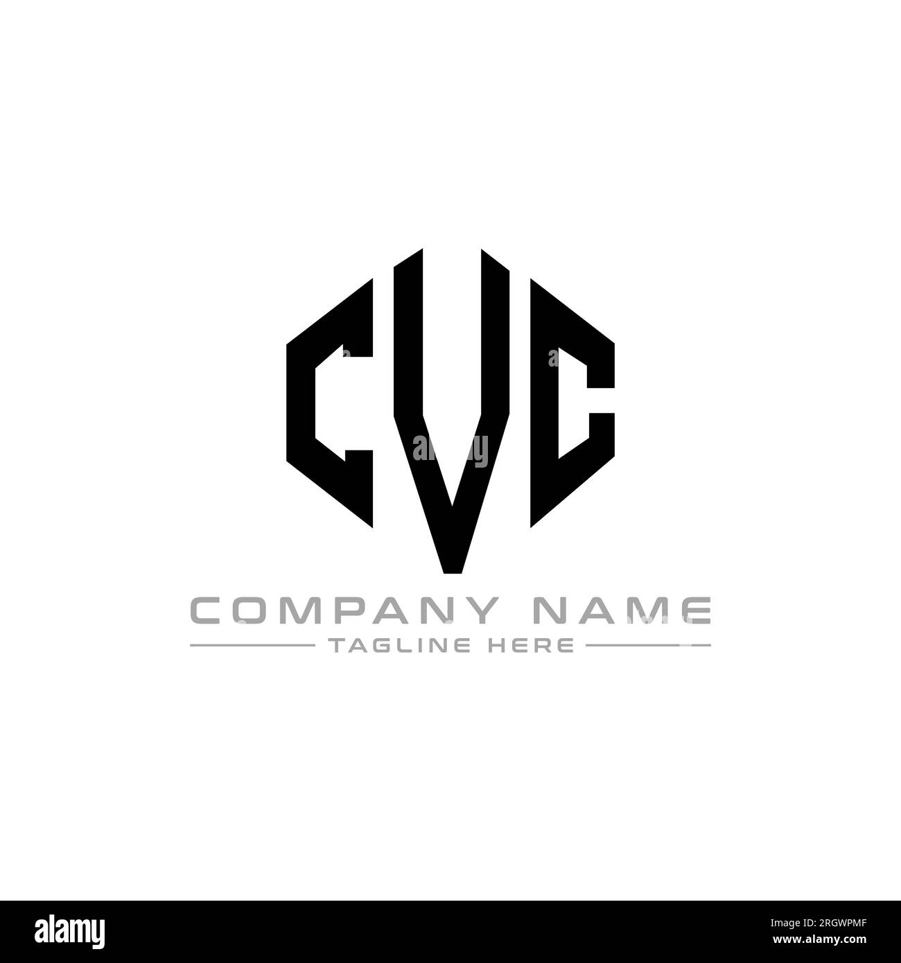 CVC letter logo design with polygon shape. CVC polygon and cube shape logo design. CVC hexagon ...