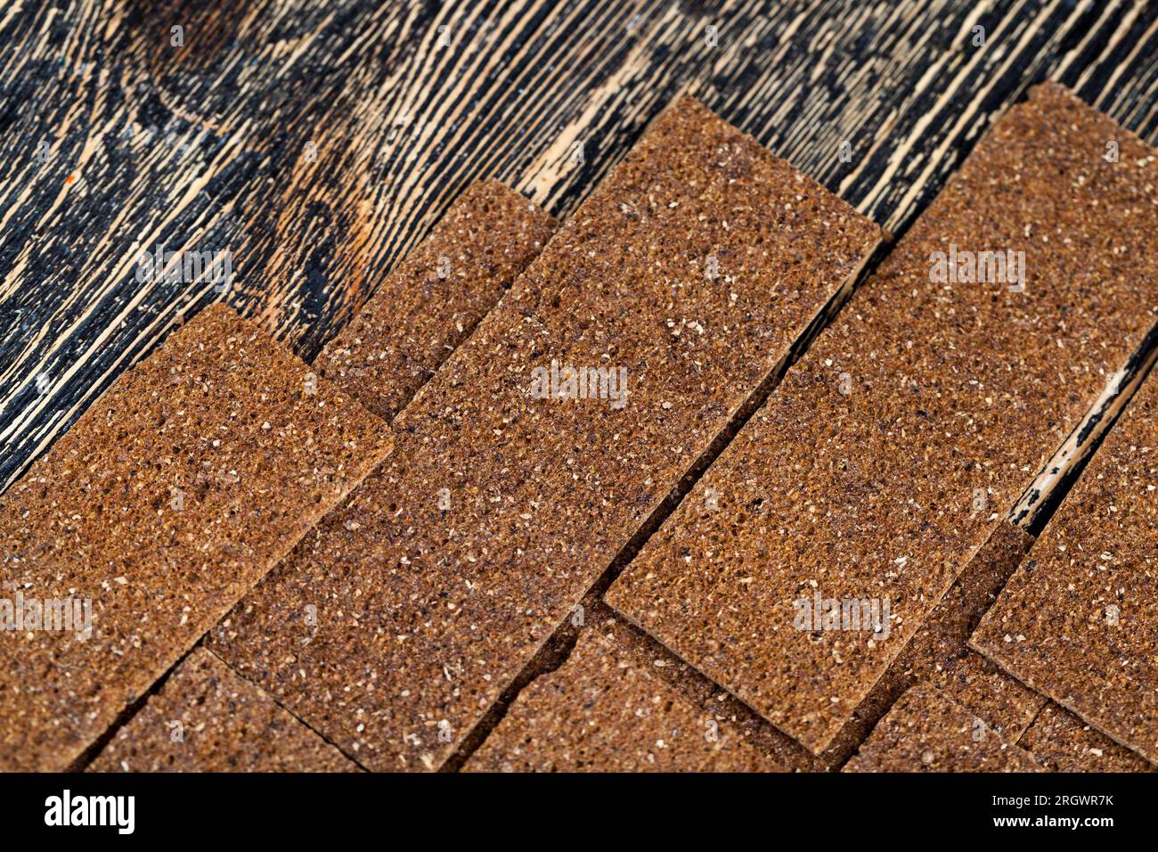 dried crusty rye bread, thin rye bread with coriander Stock Photo - Alamy
