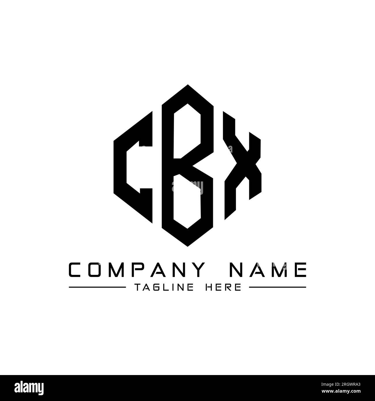 Cbx Letter Logo Design With Polygon Shape Cbx Polygon And Cube Shape