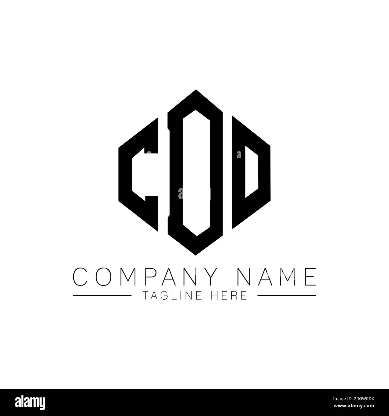Cdo Letter Logo Design With Polygon Shape Cdo Polygon And Cube Shape Logo Design Cdo Hexagon
