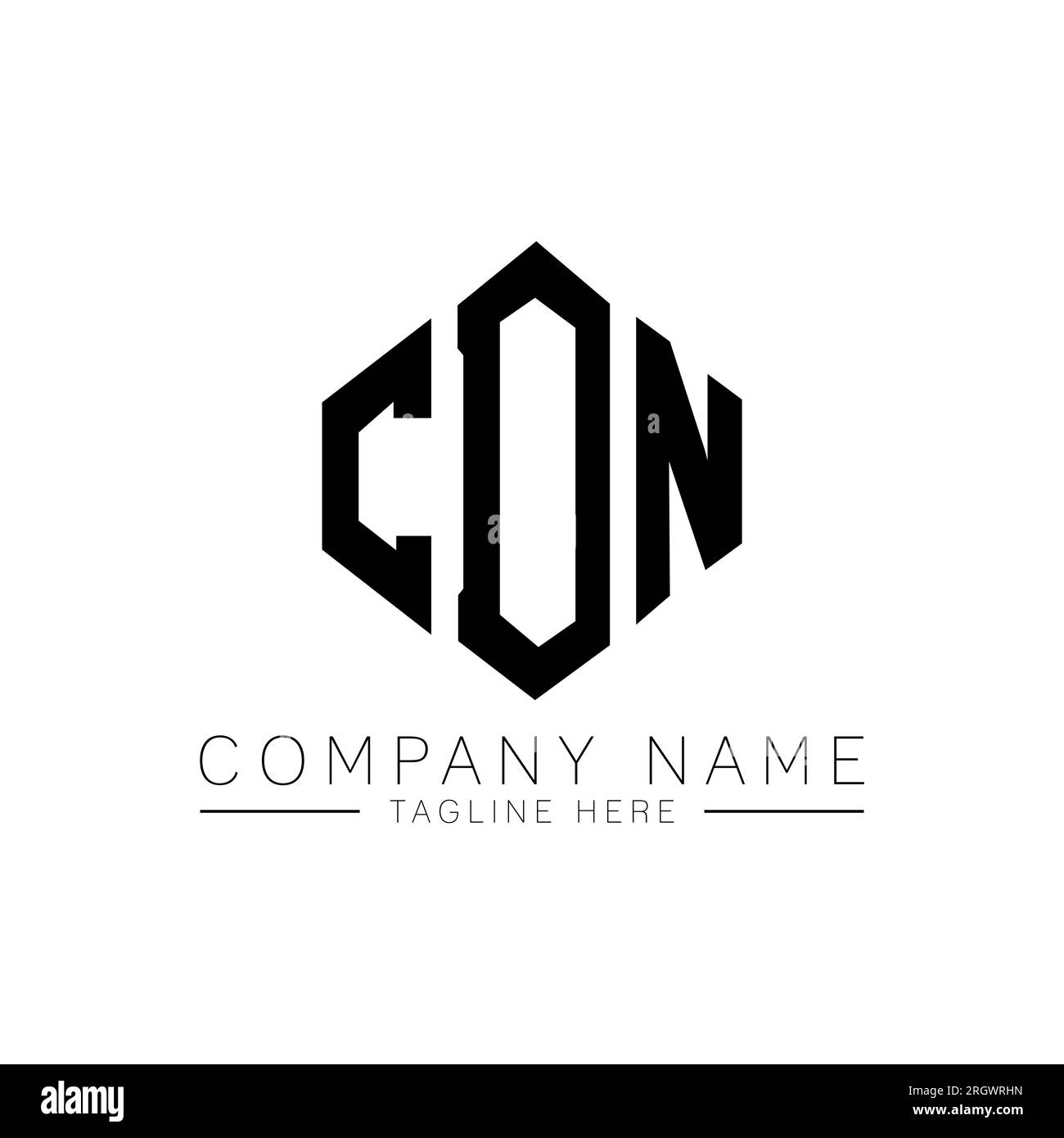 CDN letter logo design with polygon shape. CDN polygon and cube shape ...