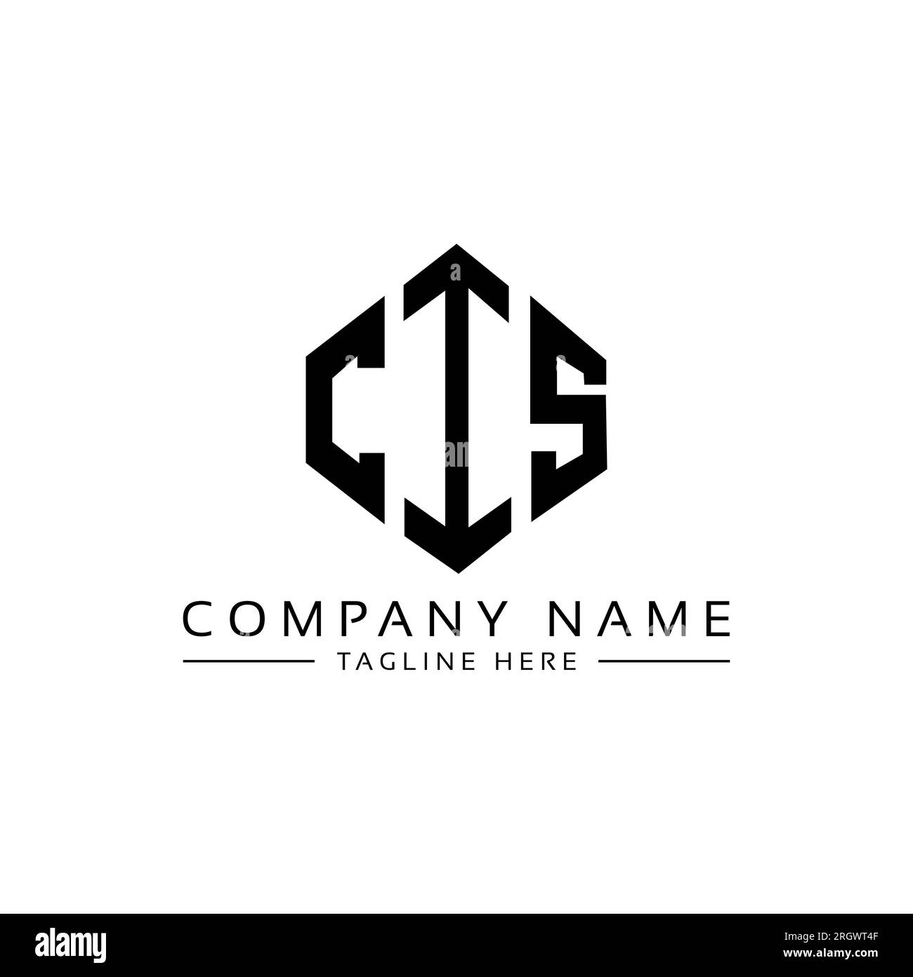 Cis Letter Logo Design With Polygon Shape Cis Polygon And Cube Shape