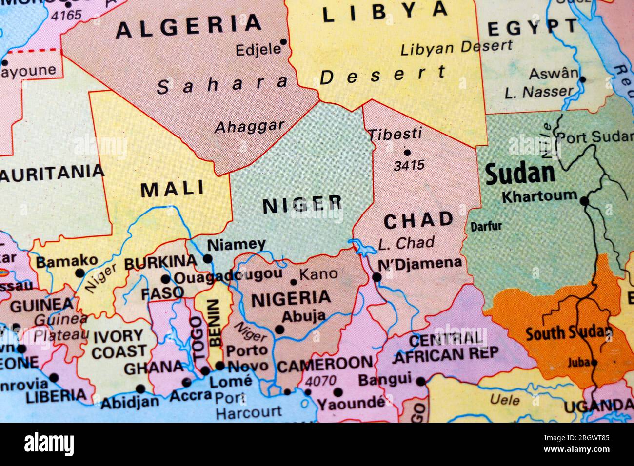 Niger Map Cities