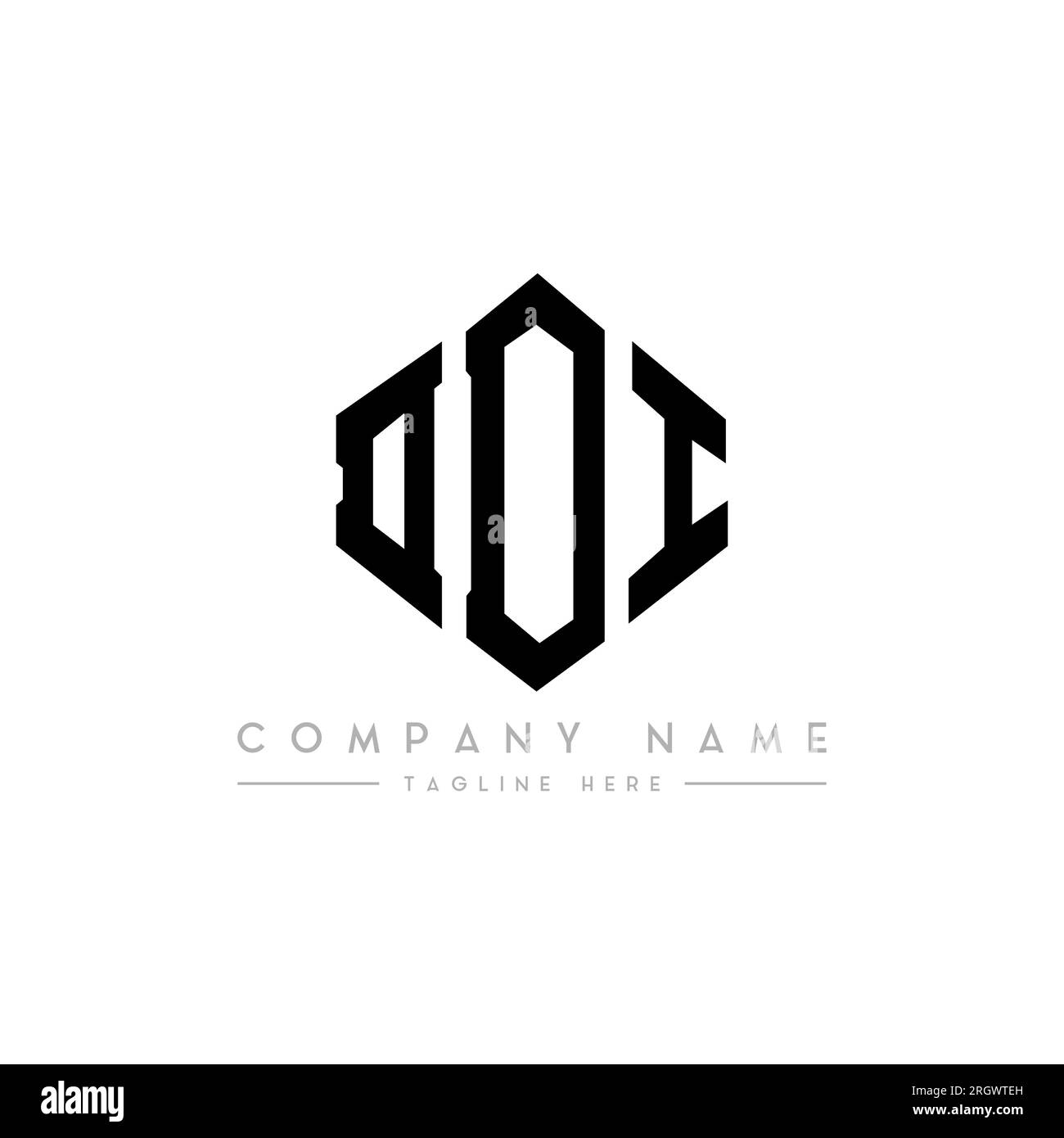 DDI letter logo design with polygon shape. DDI polygon and cube shape ...