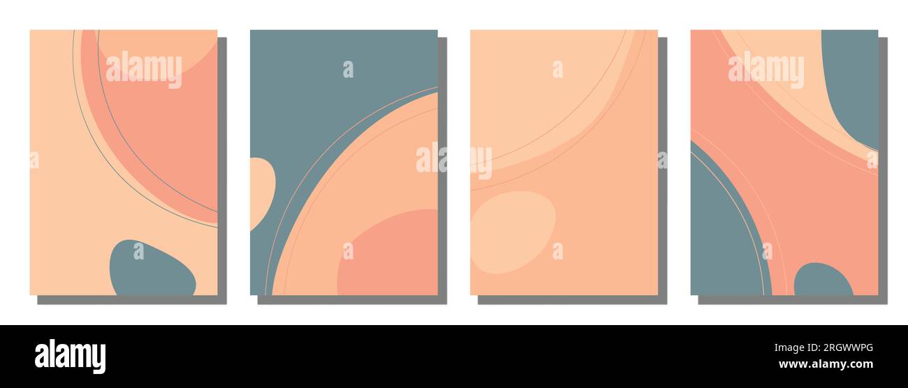 Minimalist abstract hand drawn set background. Vector illustration ...