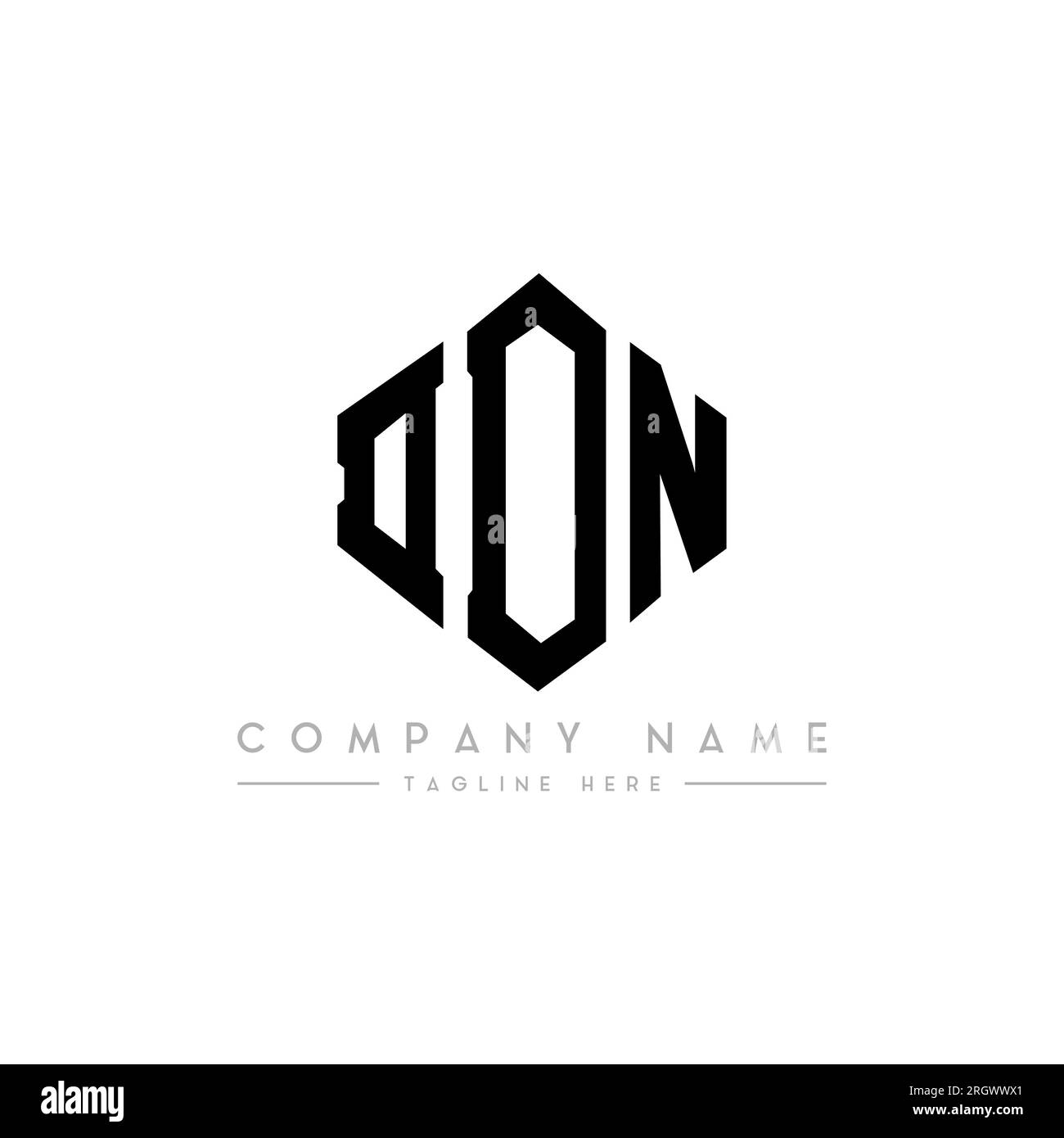 DDN letter logo design with polygon shape. DDN polygon and cube shape ...