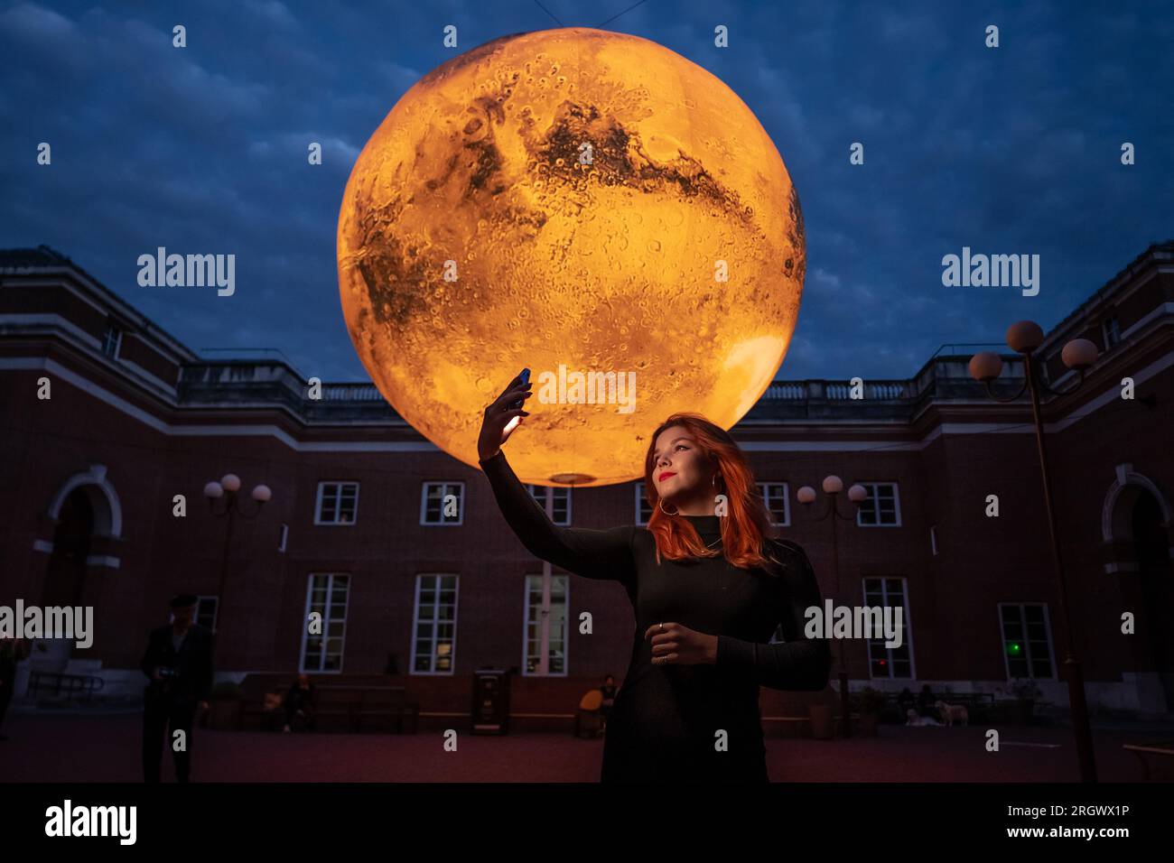 London, UK. 11th August, 2023. Mars: War & Peace by Luke Jerram. Inesa ...