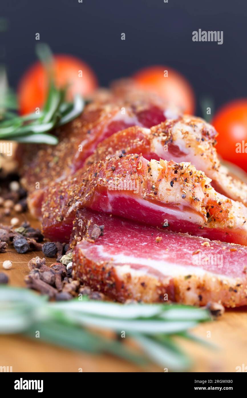 Pork meat products spices hi-res stock photography and images - Alamy