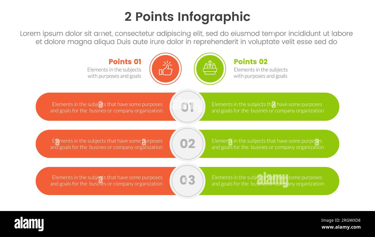 versus or compare and comparison concept for infographic template ...