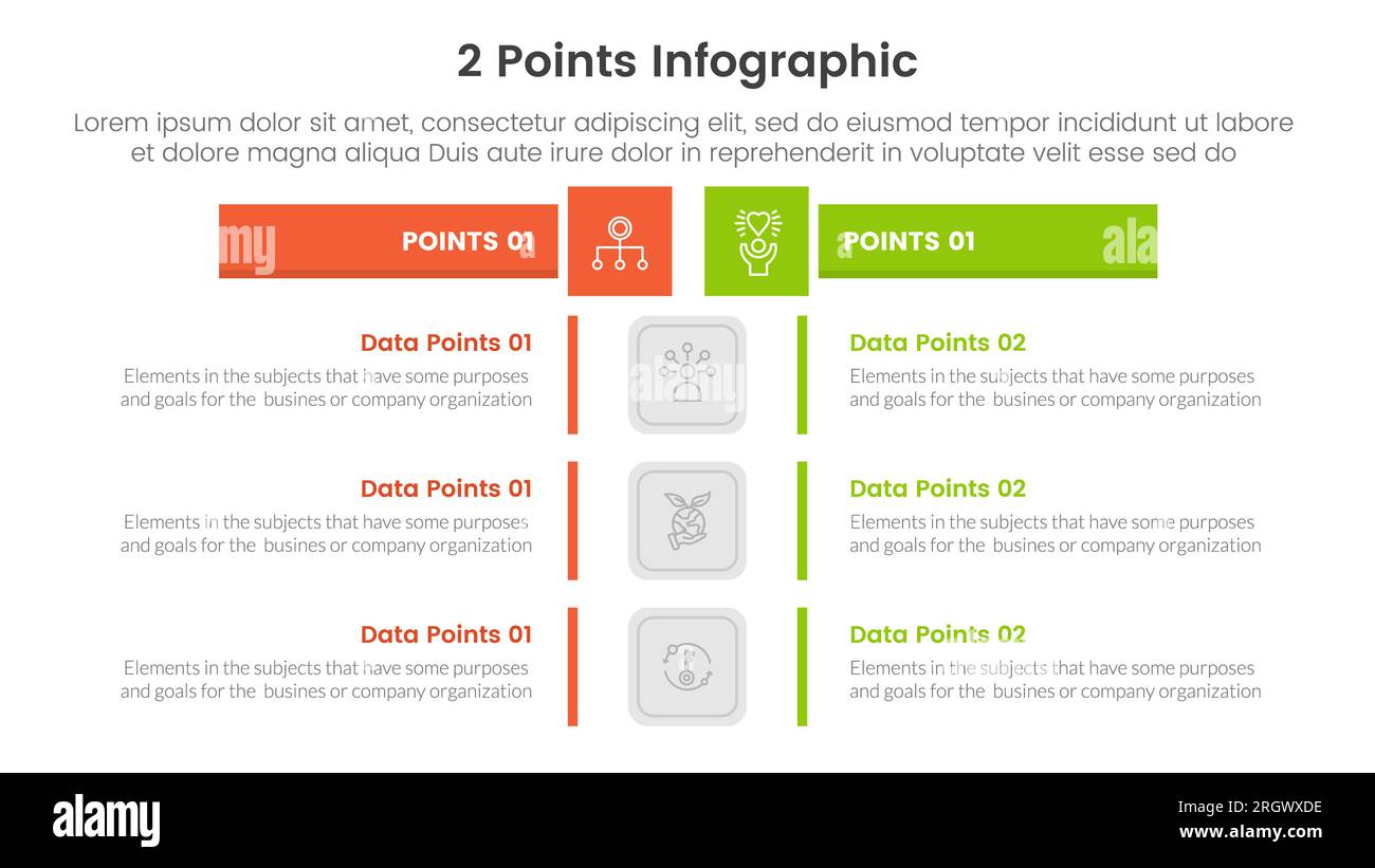 versus or compare and comparison concept for infographic template ...