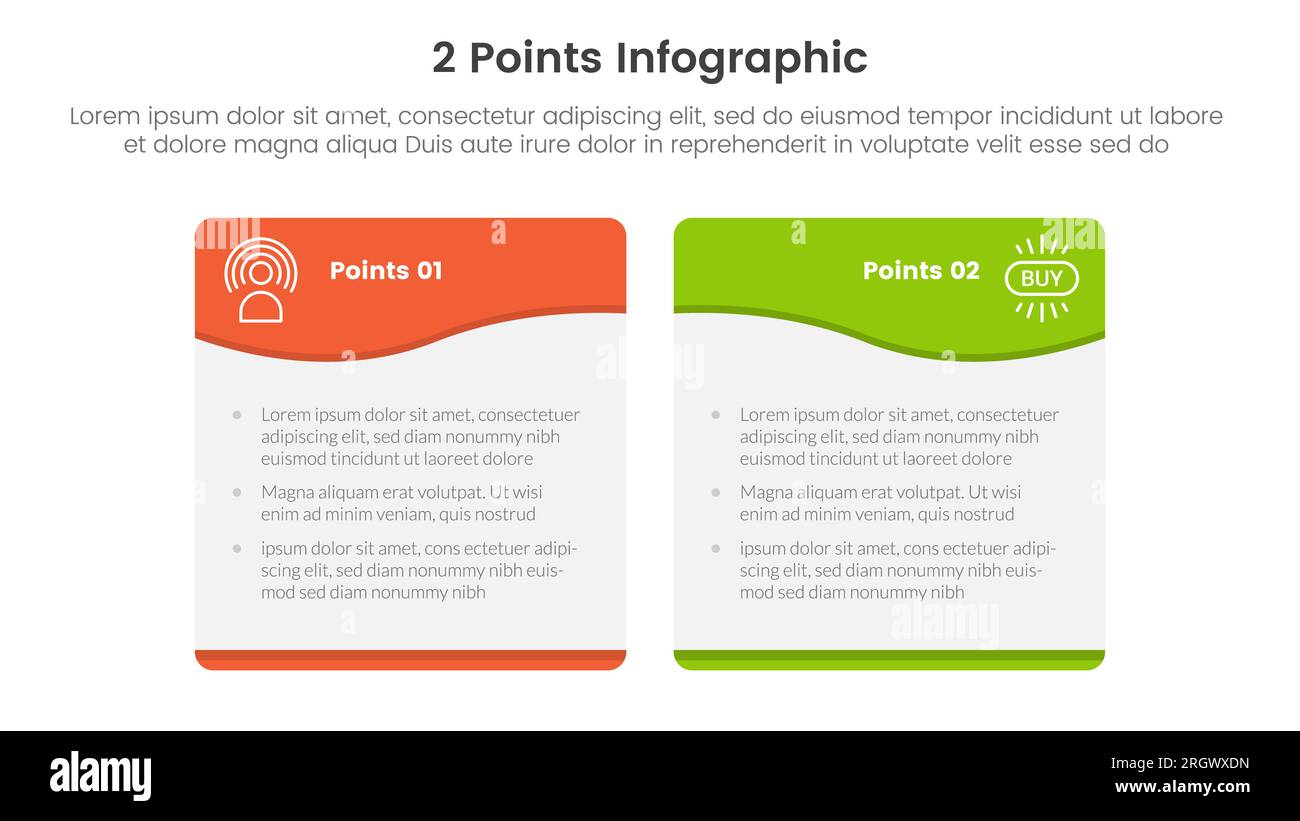 versus or compare and comparison concept for infographic template ...