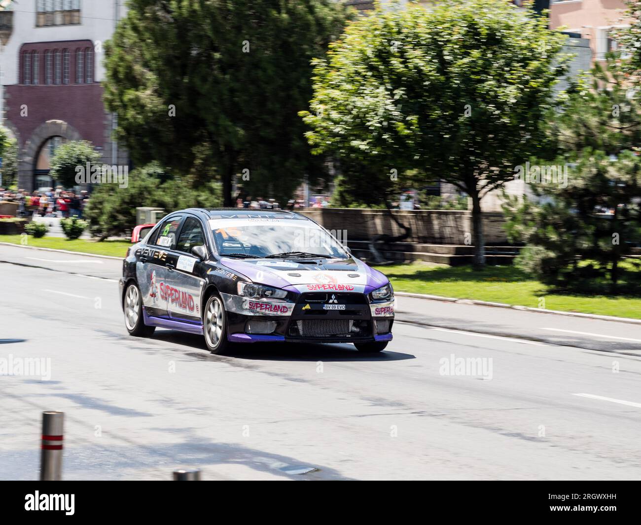 Mitsubishi evo x rally car hi-res stock photography and images - Alamy