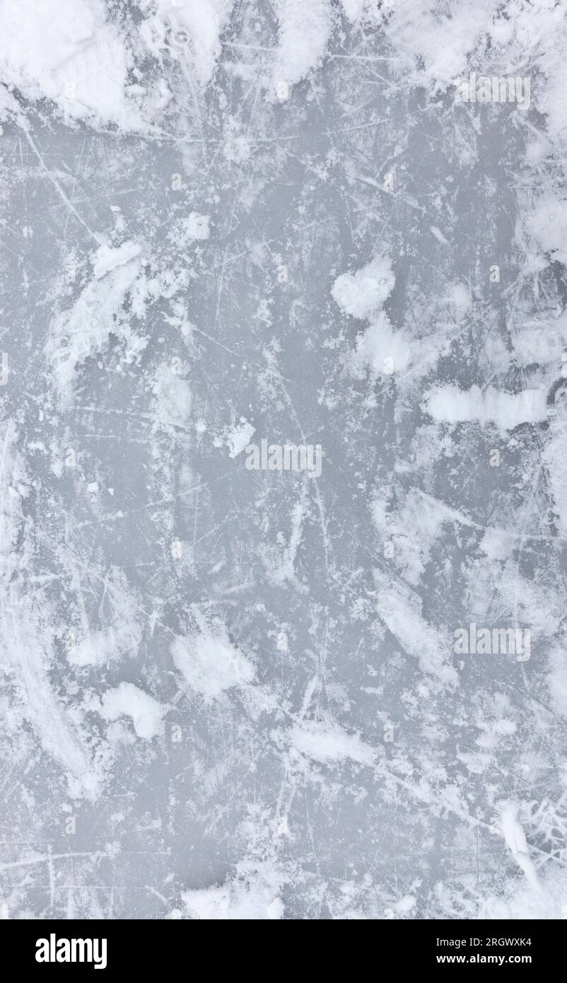 winter season during frosts part of the surface of the lake, the ...