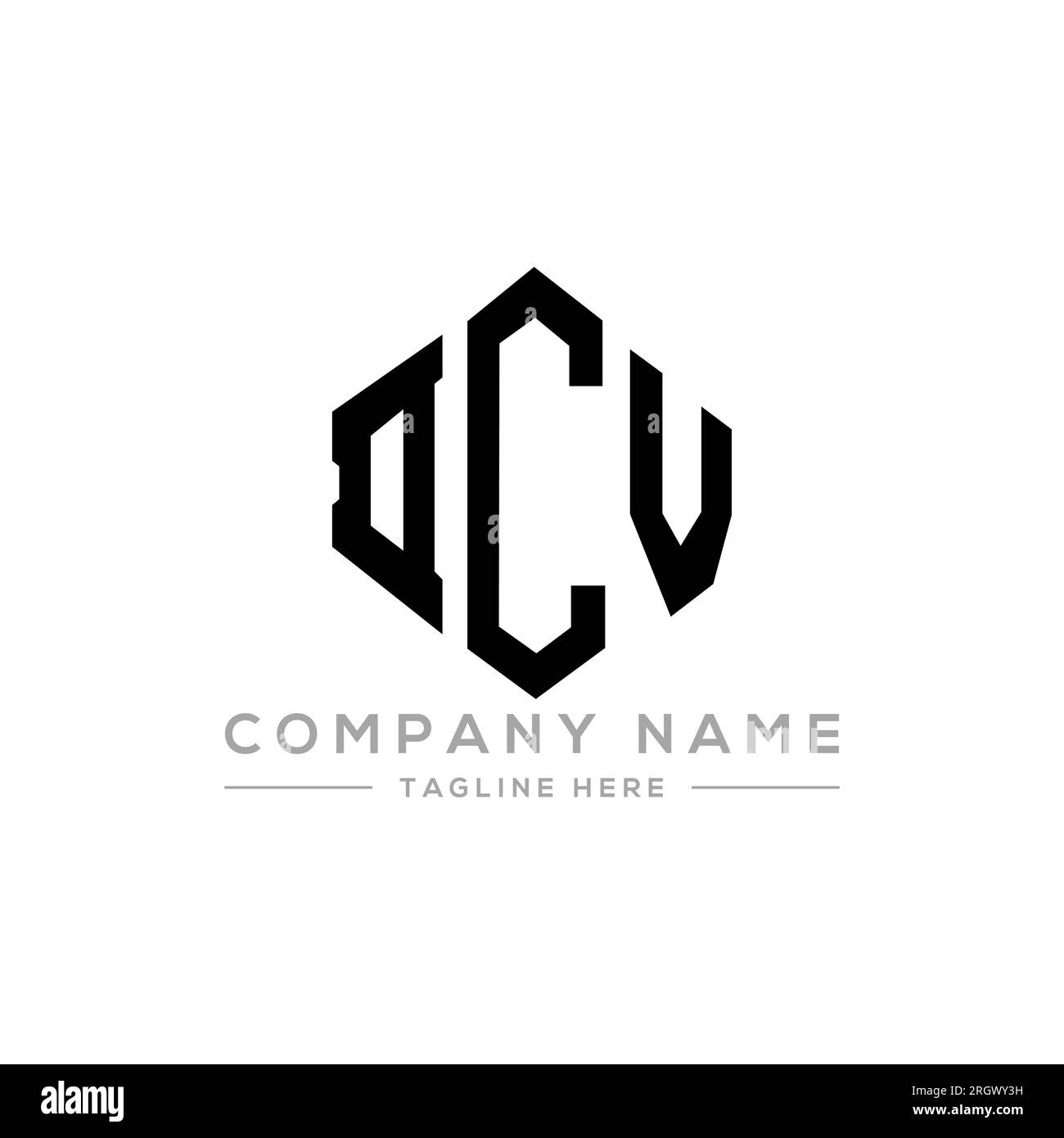 Dcv logo design hi-res stock photography and images - Alamy