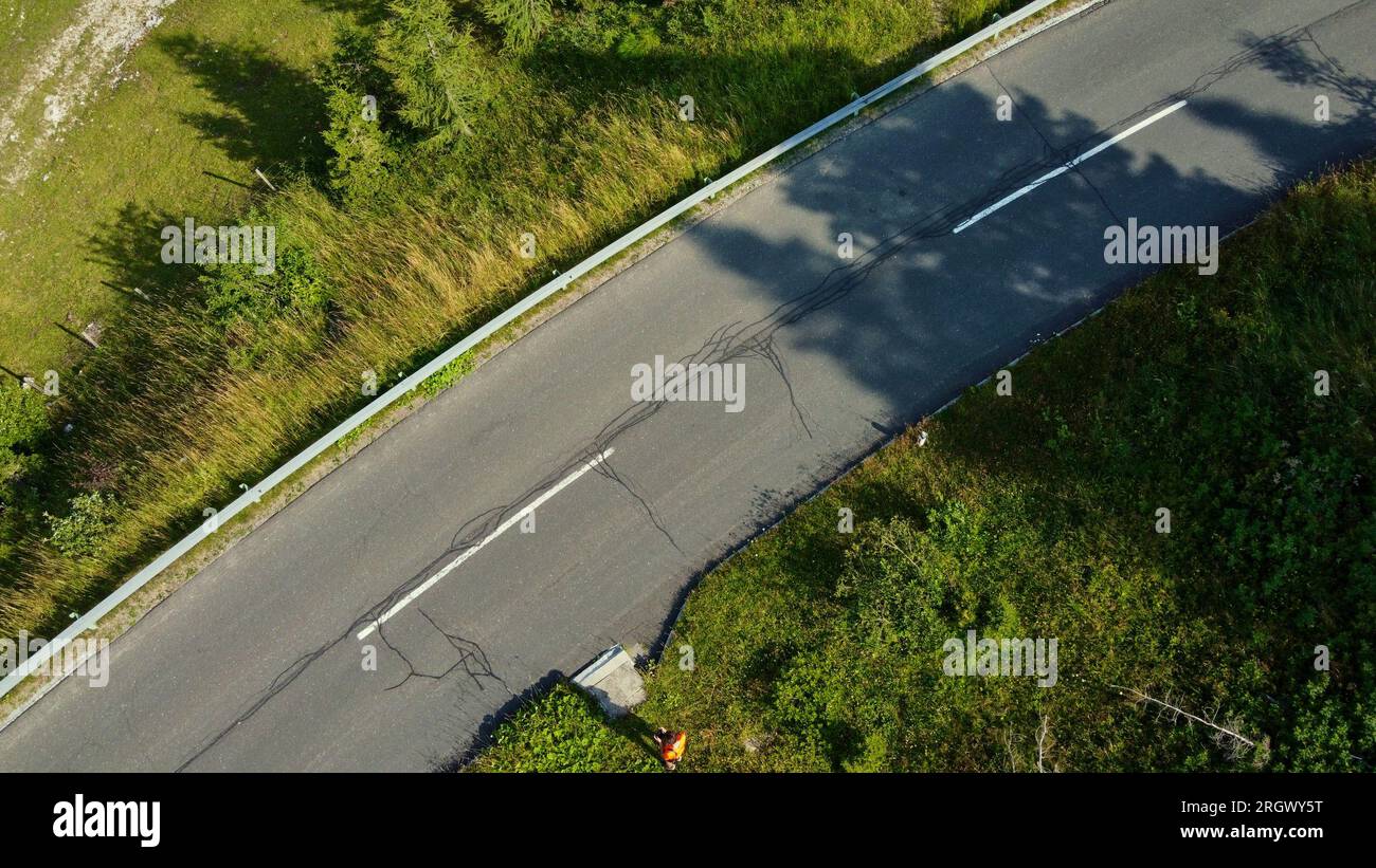 A stunning aerial view captured by a drone showcasing the breathtaking ...