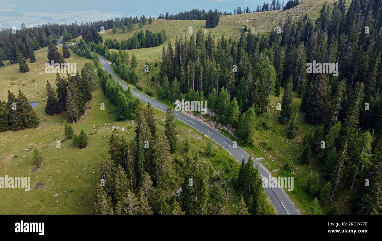 A stunning aerial view captured by a drone showcasing the breathtaking ...