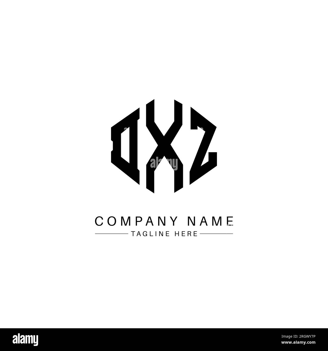 Dxz font Stock Vector Images - Alamy