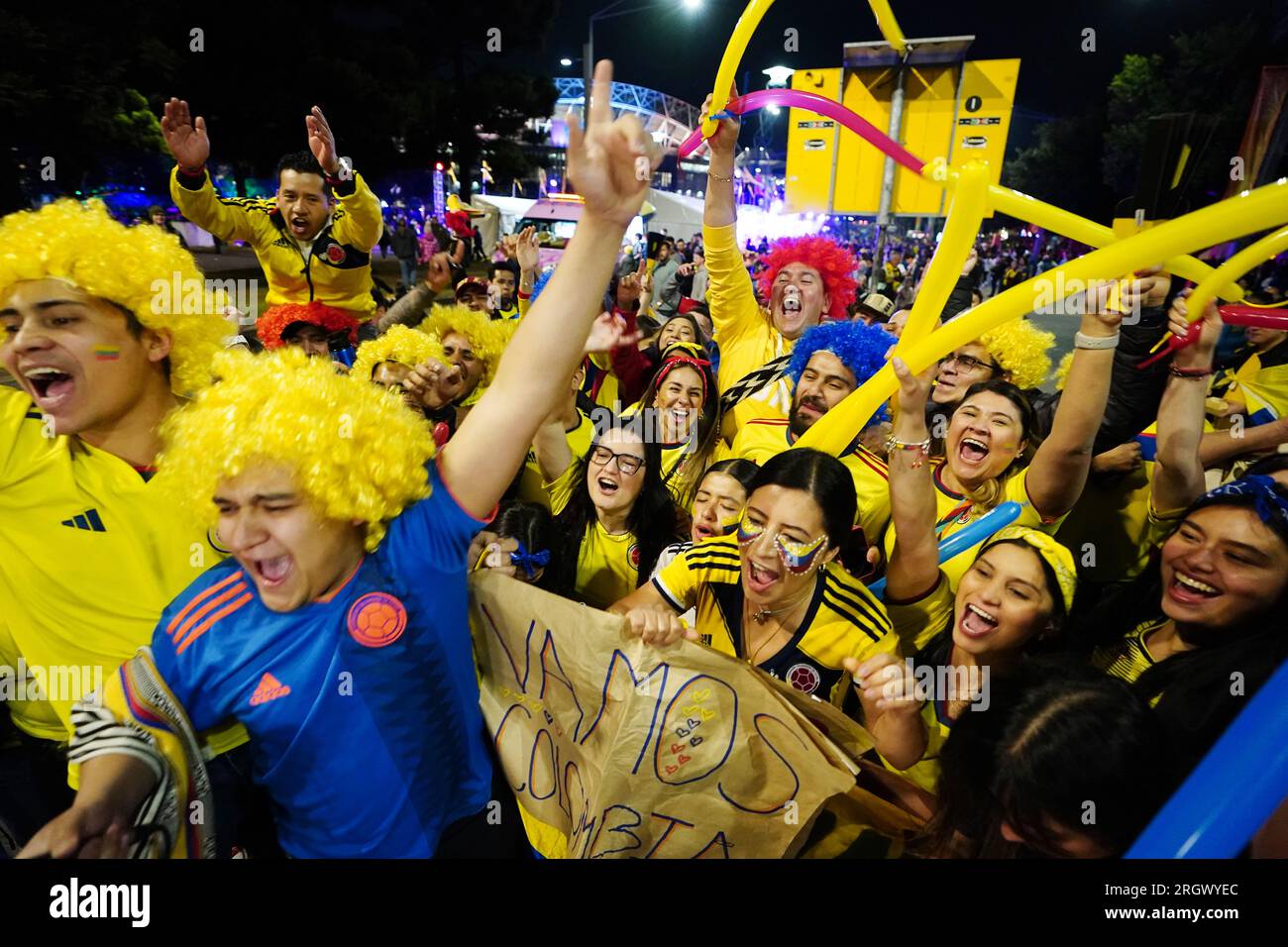 Colombia fans before the FIFA Women's World Cup quarter-final at ...