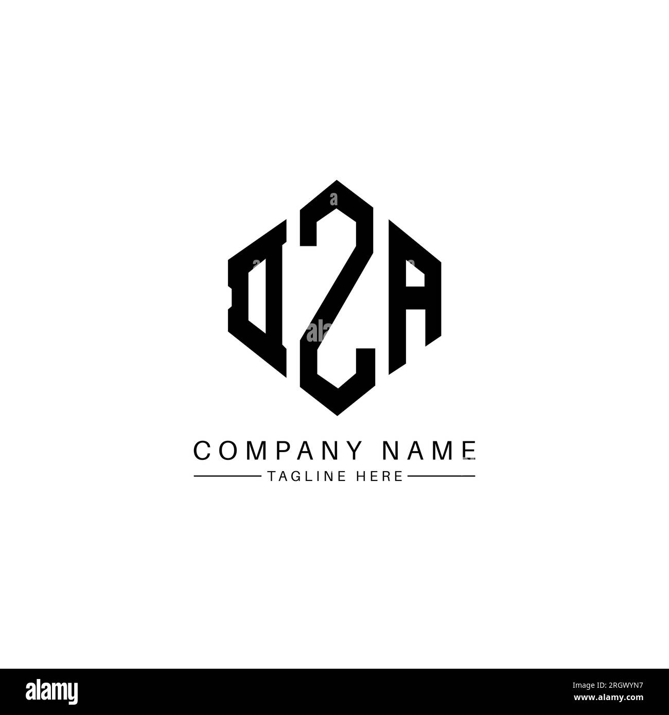 Dza hexagon Stock Vector Images - Alamy