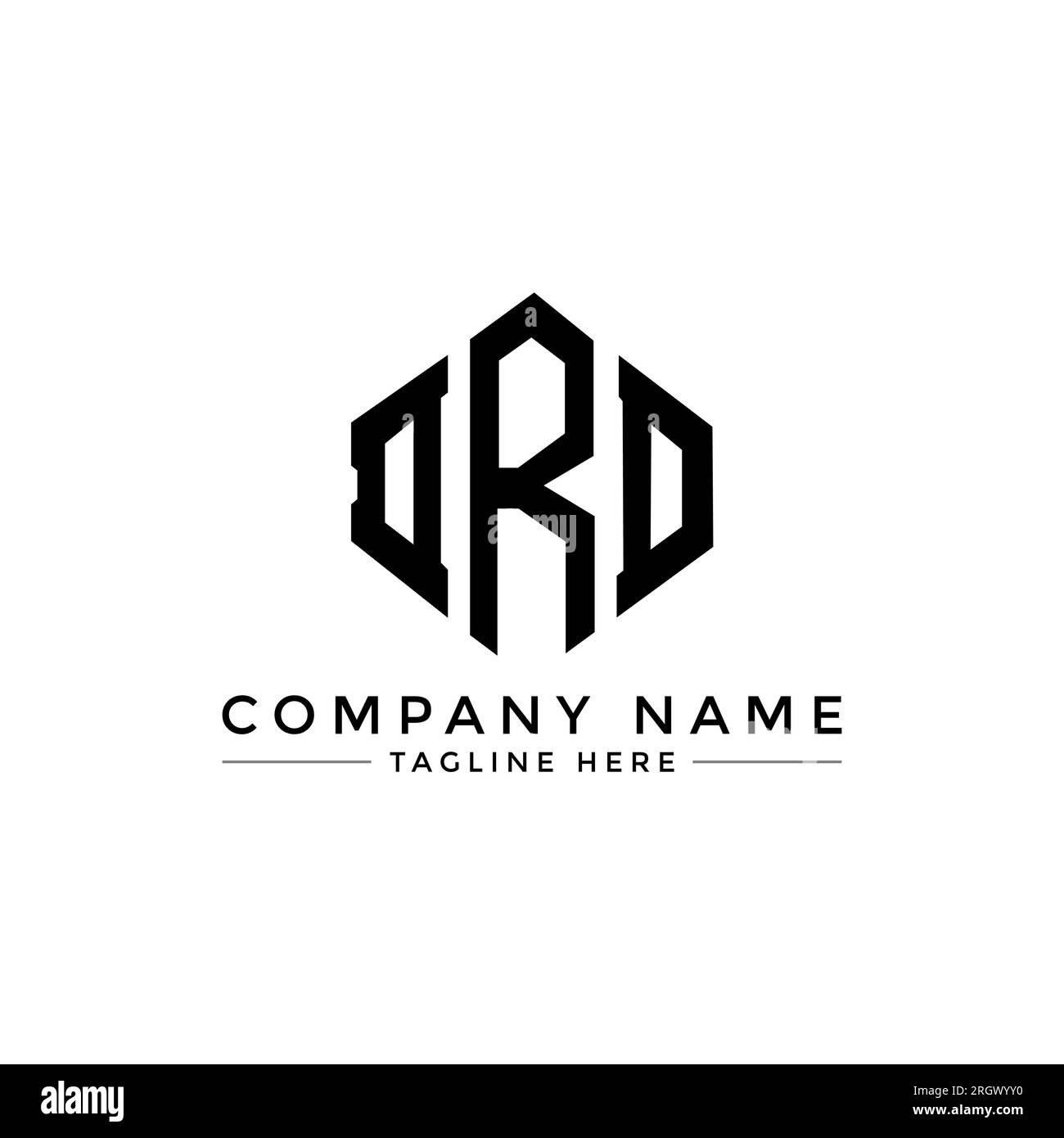 DRD letter logo design with polygon shape. DRD polygon and cube shape ...