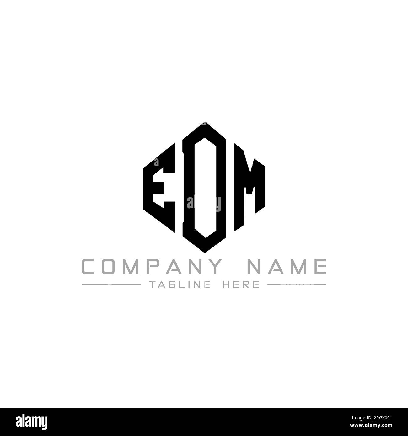 EDM letter logo design with polygon shape. EDM polygon and cube shape ...
