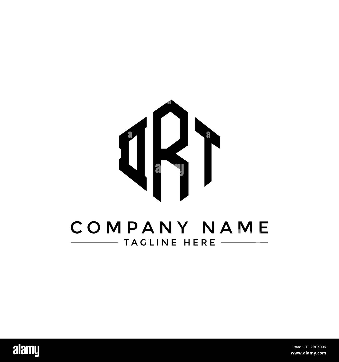 DRT letter logo design with polygon shape. DRT polygon and cube shape ...