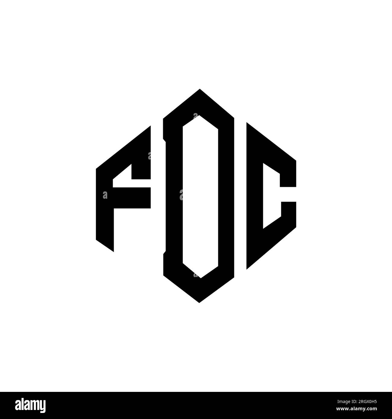 FDC letter logo design with polygon shape. FDC polygon and cube shape ...