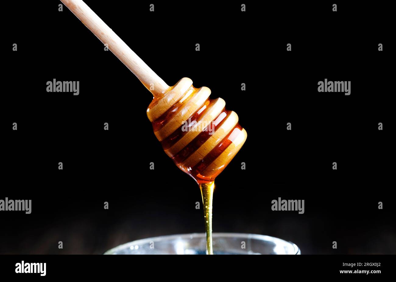 current thick and delicious sweet honey, a natural and healthy food ...