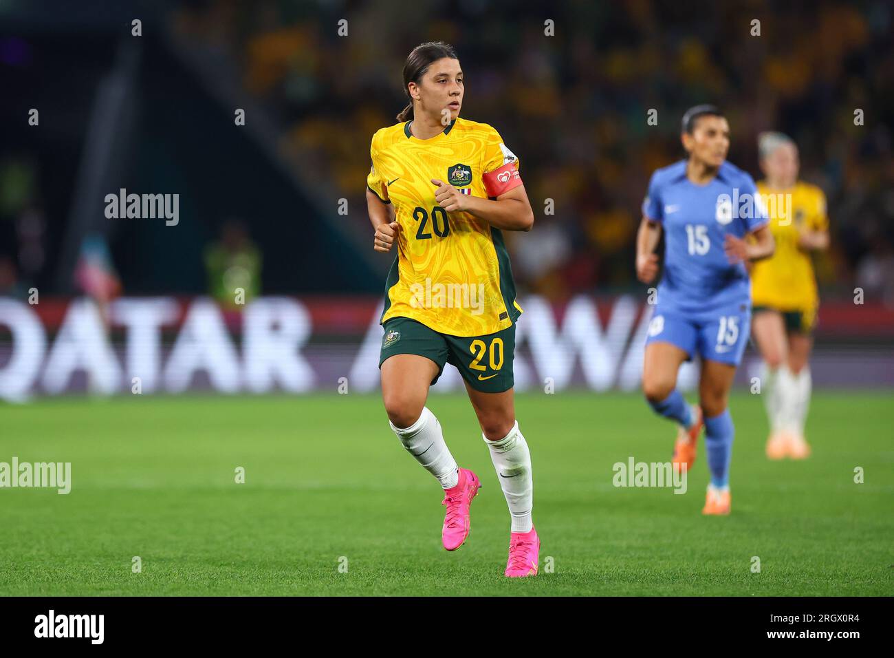 Sam Kerr #20 of Australia during the FIFA Women's World Cup 2023 ...