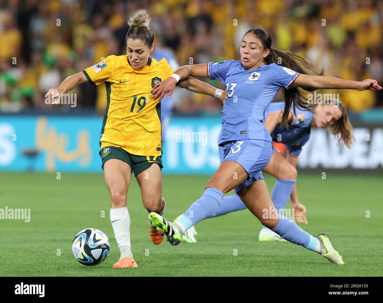 Brisbane, Australia. 12th Aug, 2023. Katrina Gorry (L) of Australia ...