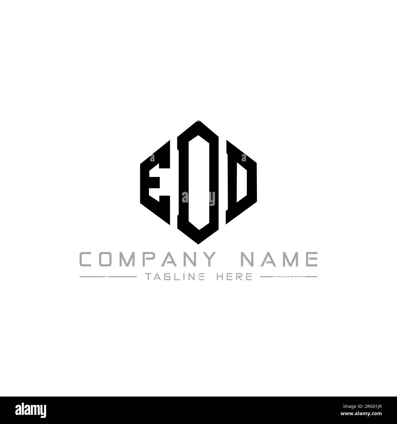 EDD letter logo design with polygon shape. EDD polygon and cube shape ...