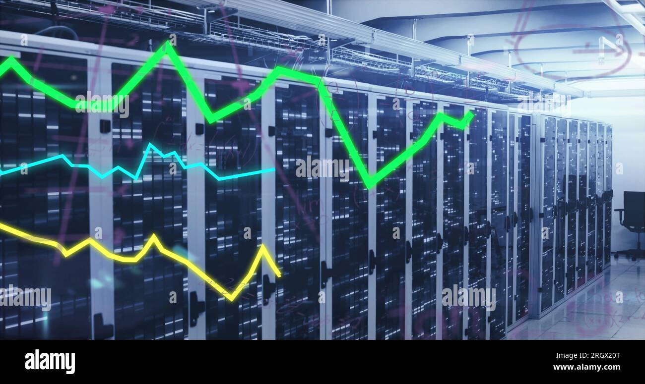 Image Of Statistical Data Processing Mathematical Equations And Mosaic